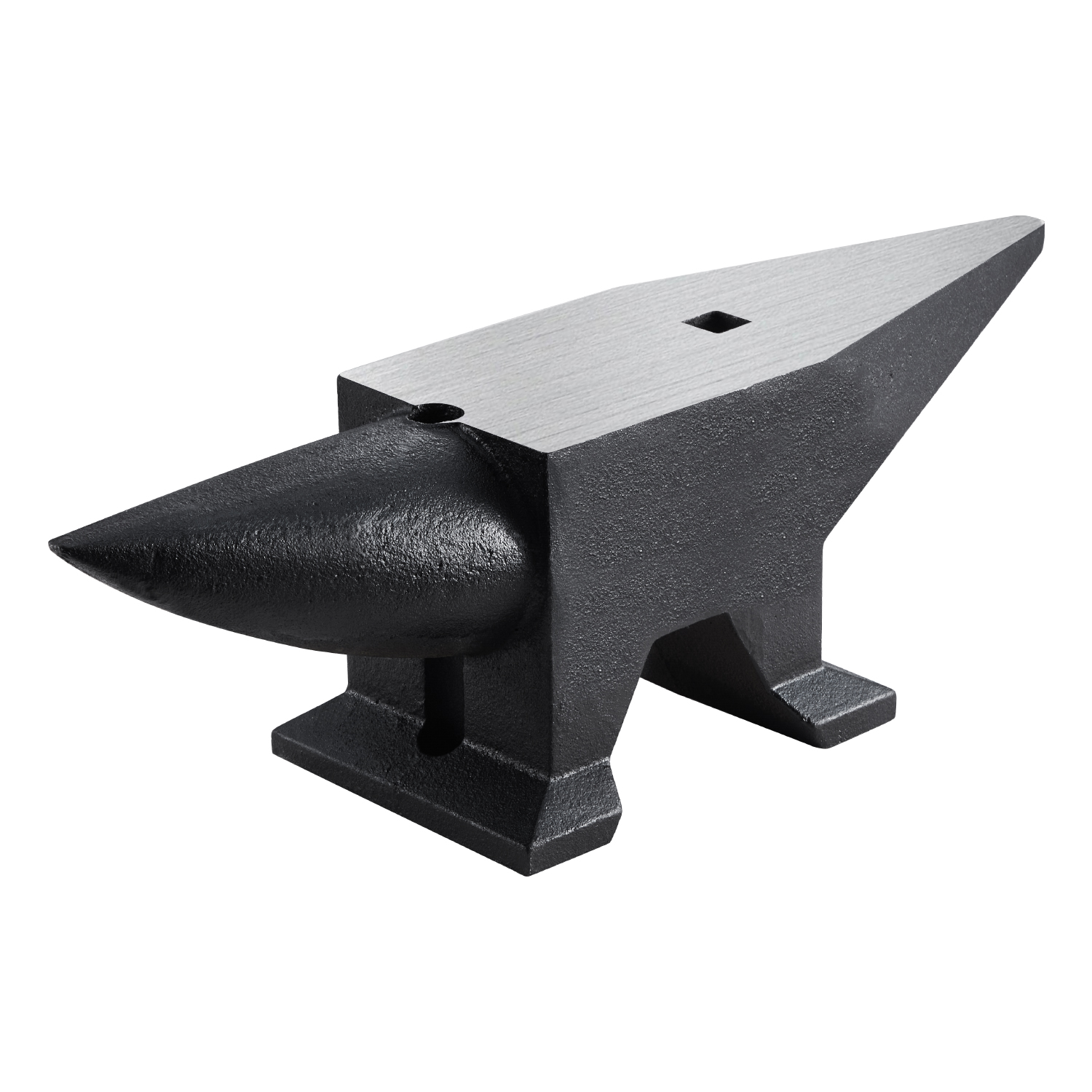 VEVOR Cast Steel Anvil, 110 Lbs(50kg) Single Horn Anvil with Large ...