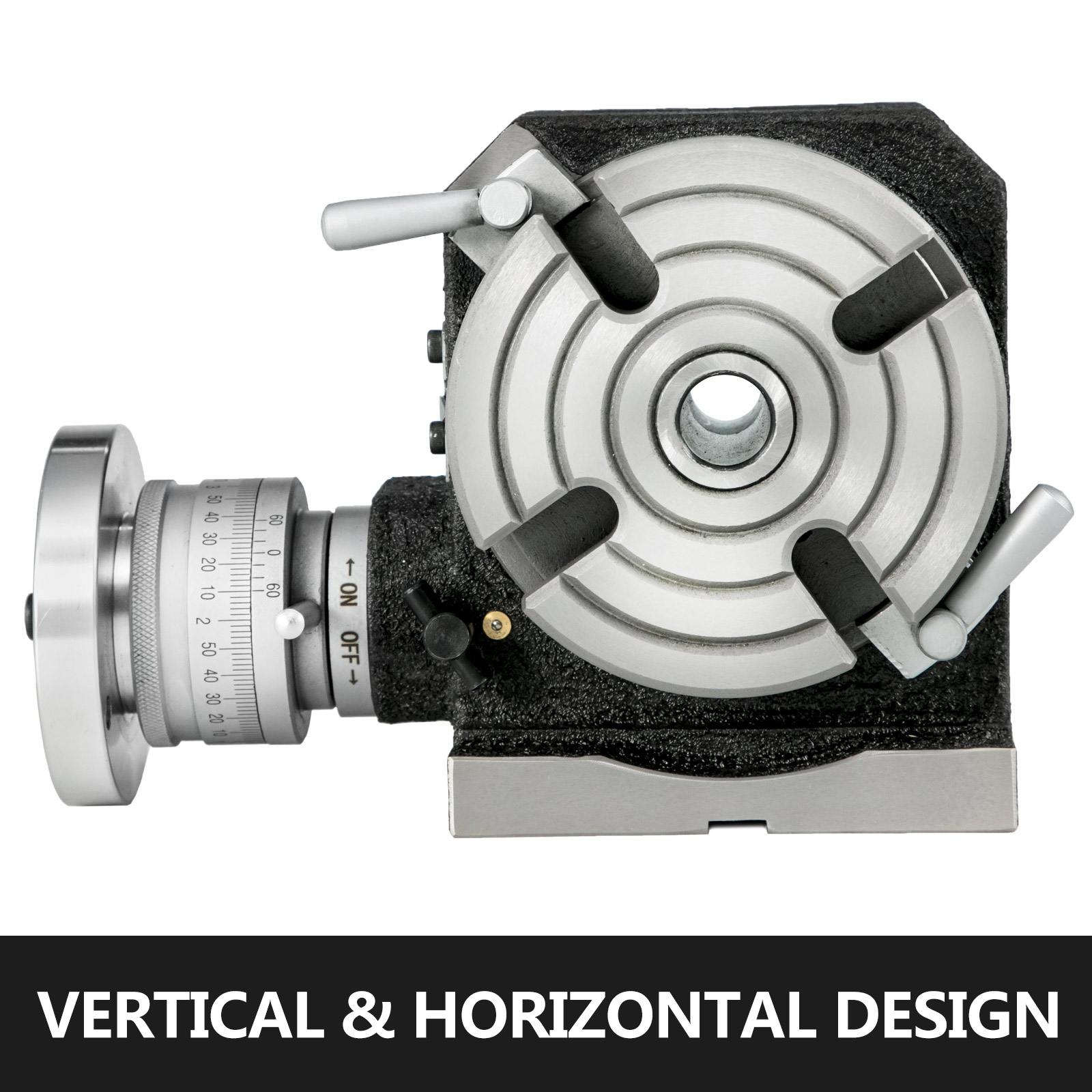 VEVOR Rotary Table 4inch(100mm) Horizontal Vertical Milling Table 2 ...