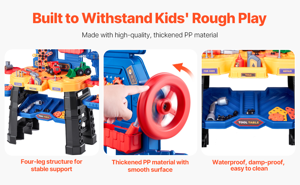 Kids Workbench 181 pcs Tool Bench with Realistic Tools and Electric ...