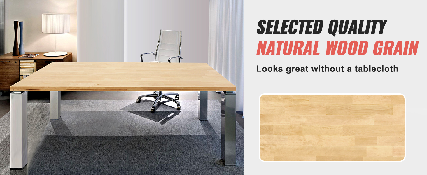 VEVOR Wood Table Top, Holds up to 330 lb, 29.5" x 23.6" x 1.5 ...