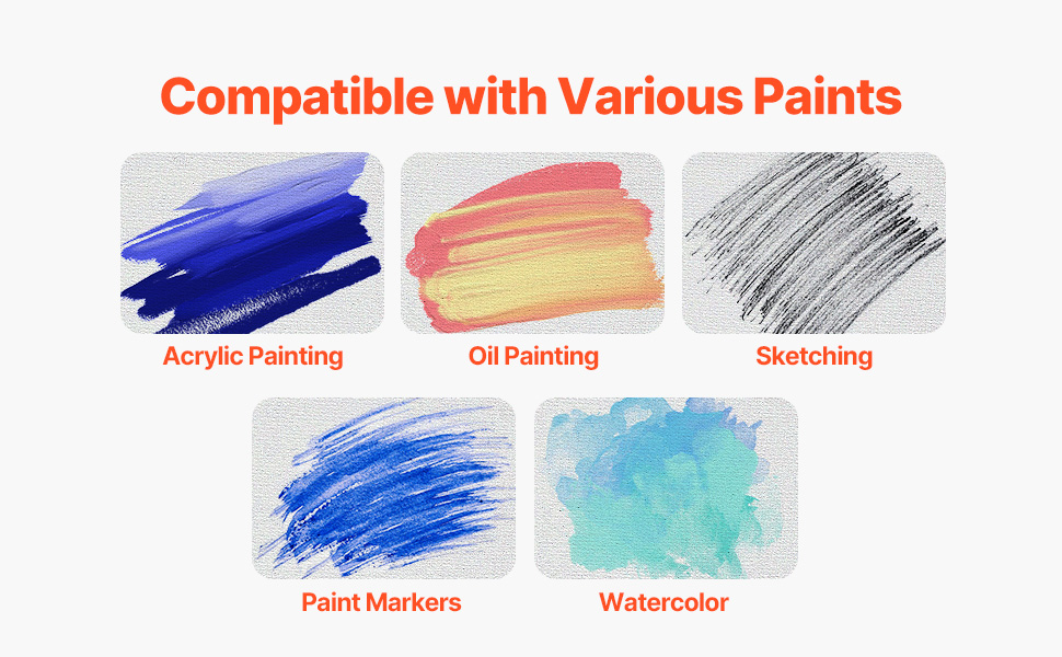 VEVOR Canvas Boards for Painting 48 Pack 11 x 14 Inch Blank Canvases ...