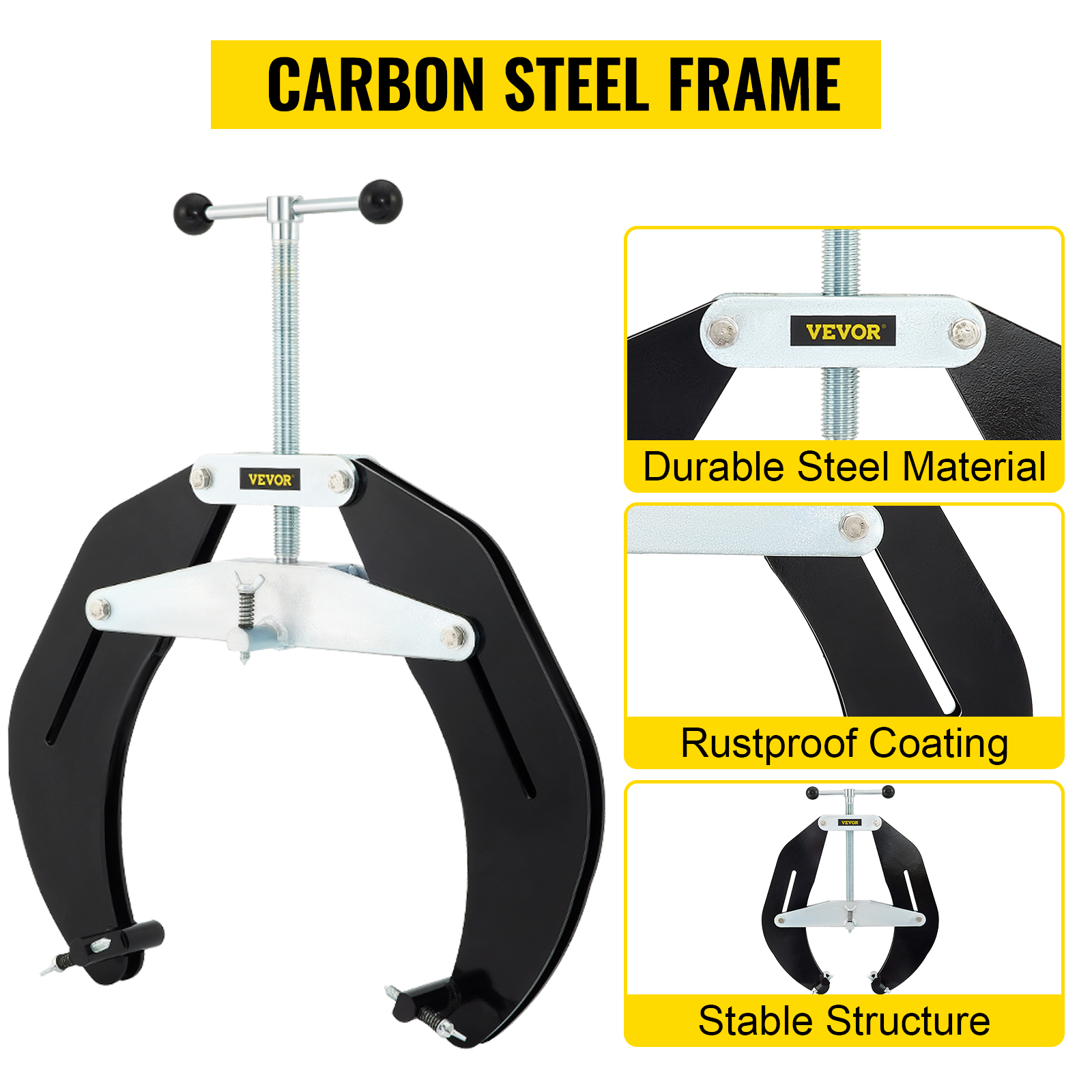 VEVOR Pipe Clamp, 5 to 12 in, High Strength Ultra Clamp with Quick ...