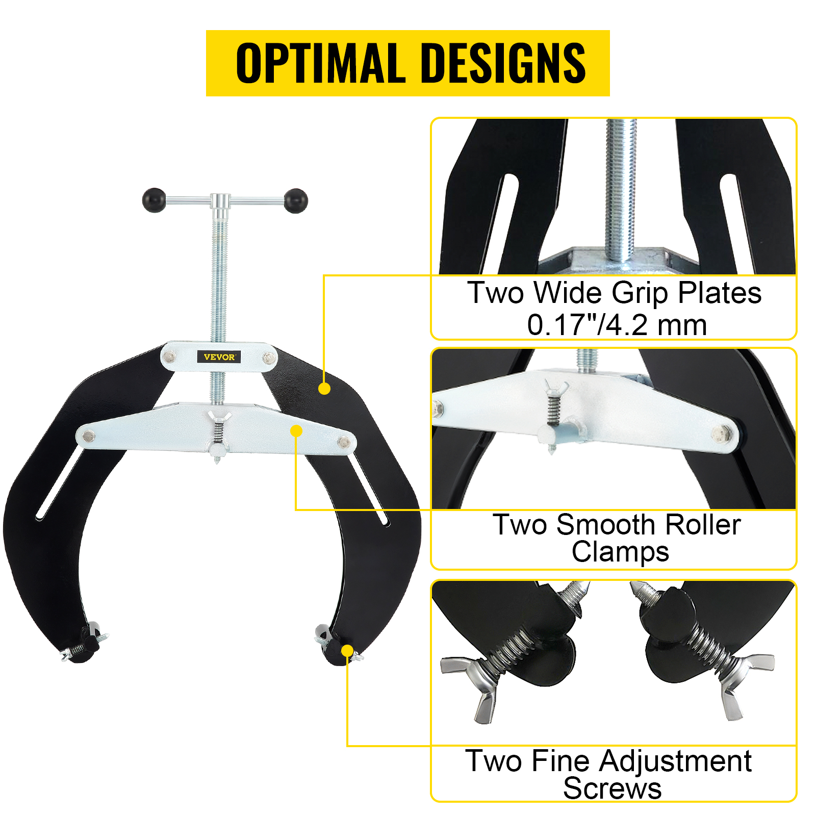 VEVOR Pipe Clamp, 5 to 12 in, High Strength Ultra Clamp with Quick ...