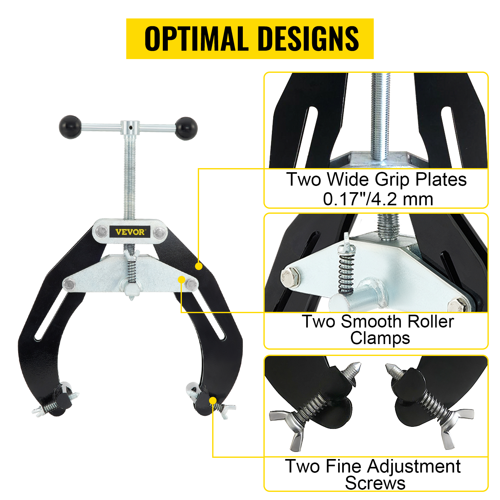 VEVOR Pipe Clamp, 2 to 6 in, High Strength Ultra Clamp with Quick ...