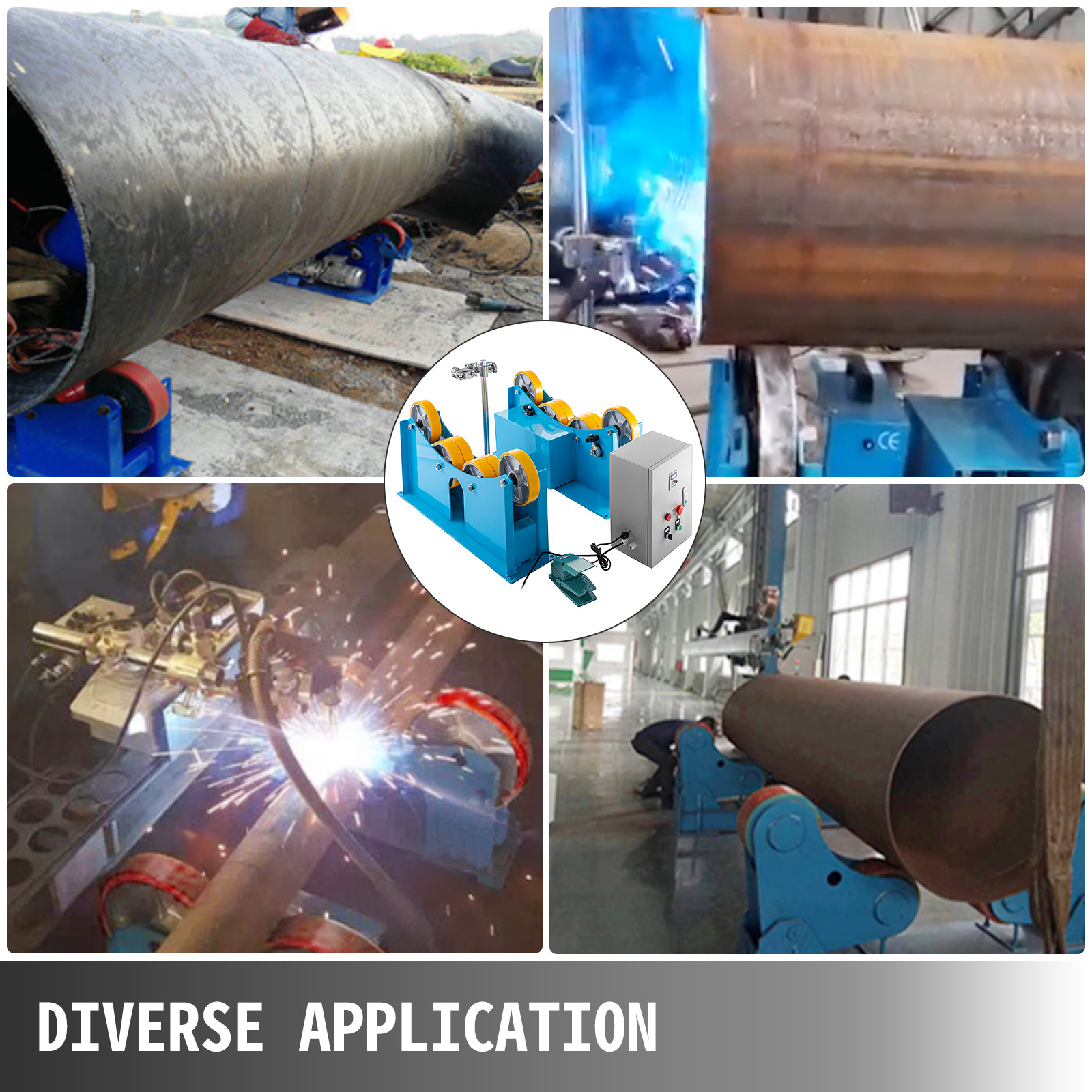 3t Roll Welding Positioner Rotary Turning Positioner 6600lb Roller ...