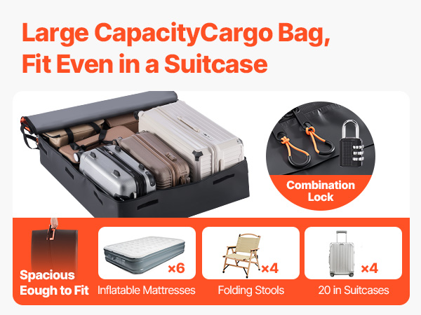 Universal Roof Rack Cargo Carrier Basket 51x36x4.1 in Car Top Luggage ...