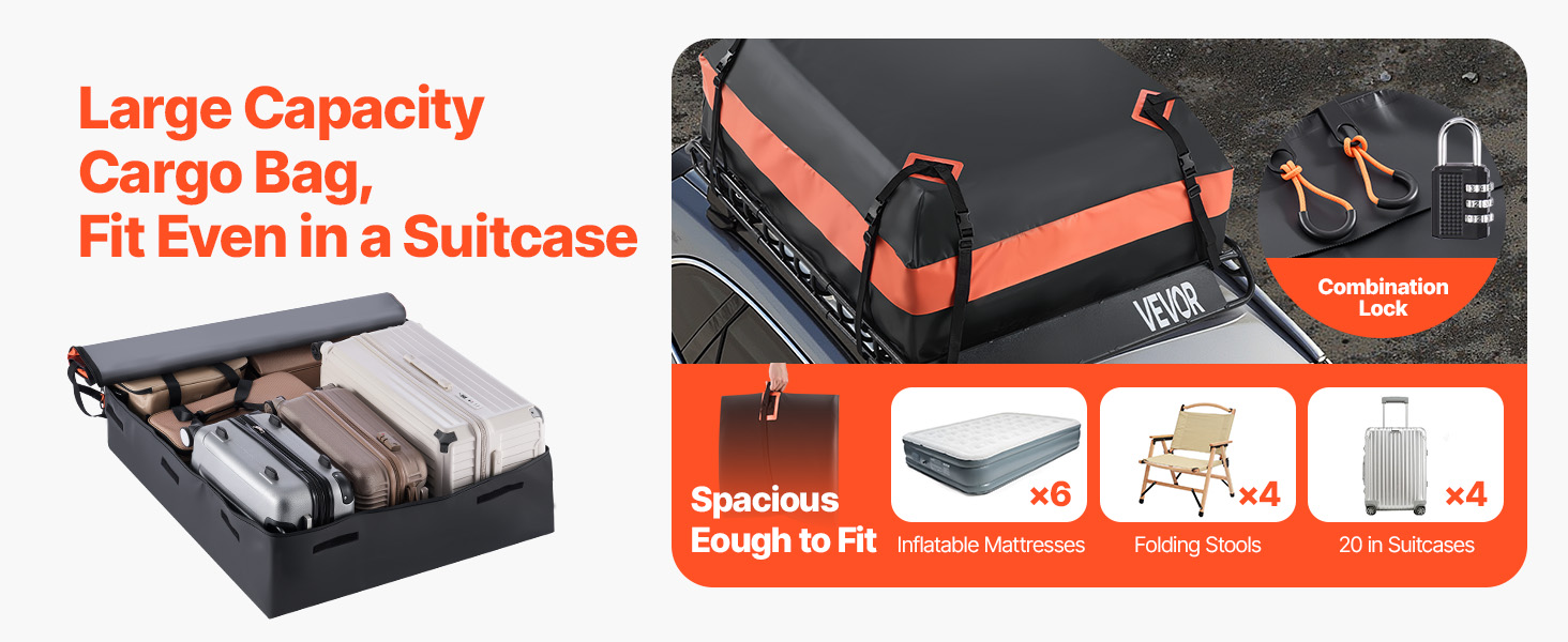 Universal Roof Rack Cargo Carrier Basket 51x36x4.1 in Car Top Luggage ...