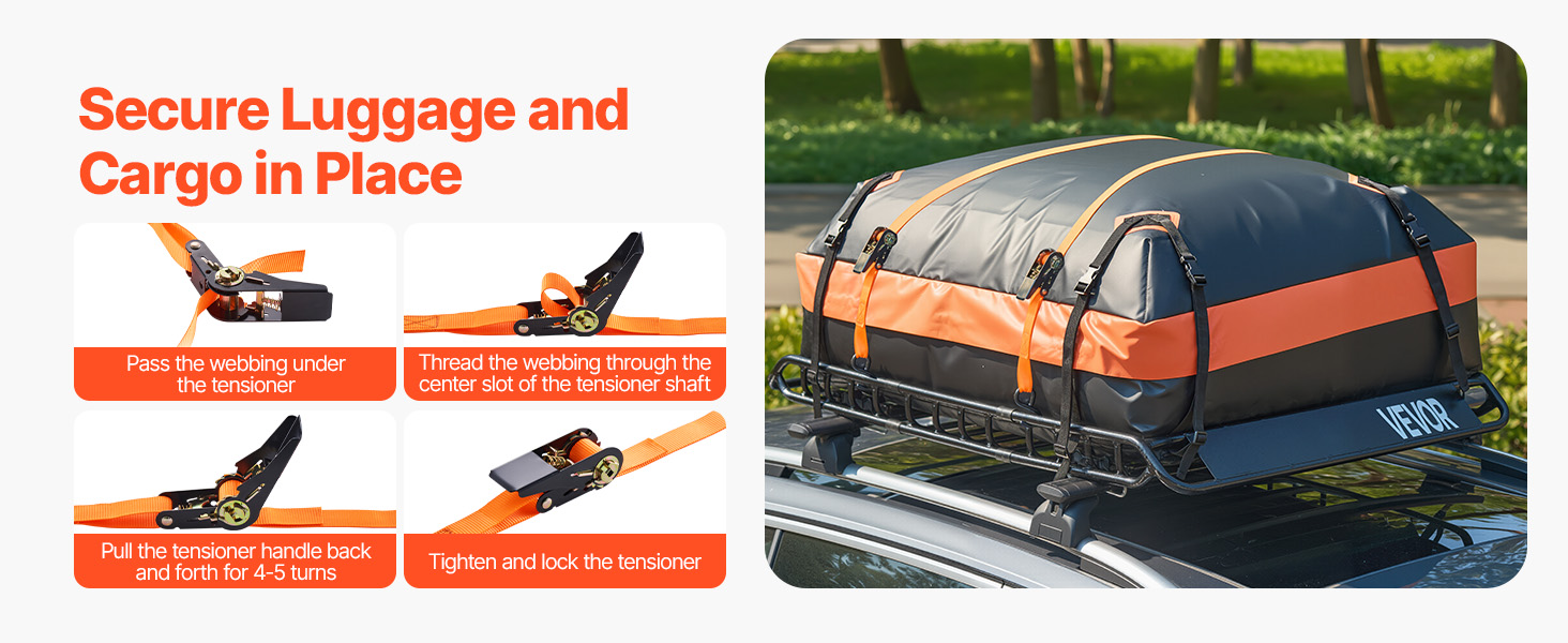 Universal Roof Rack Cargo Carrier Basket 51x36x4.1 in Car Top Luggage ...