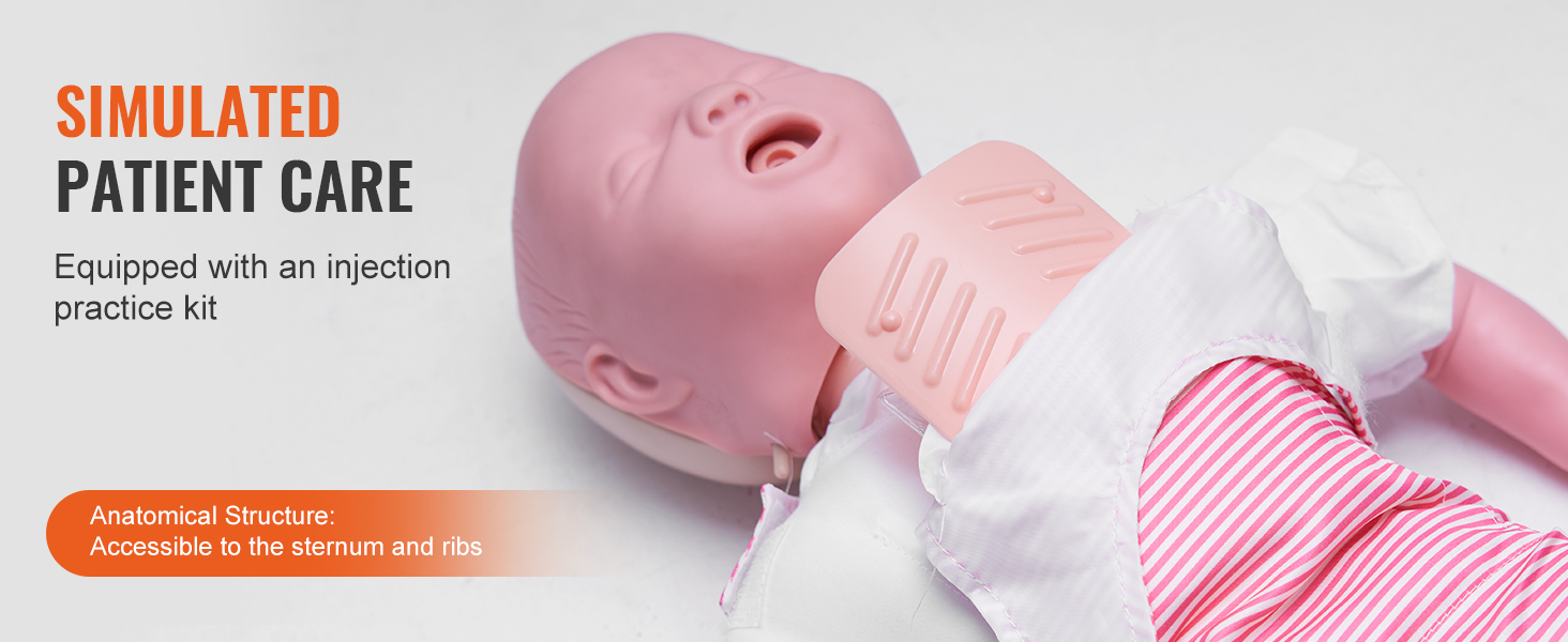 VEVOR Infant CPR Training Manikin, Heimlich Maneuver and ...