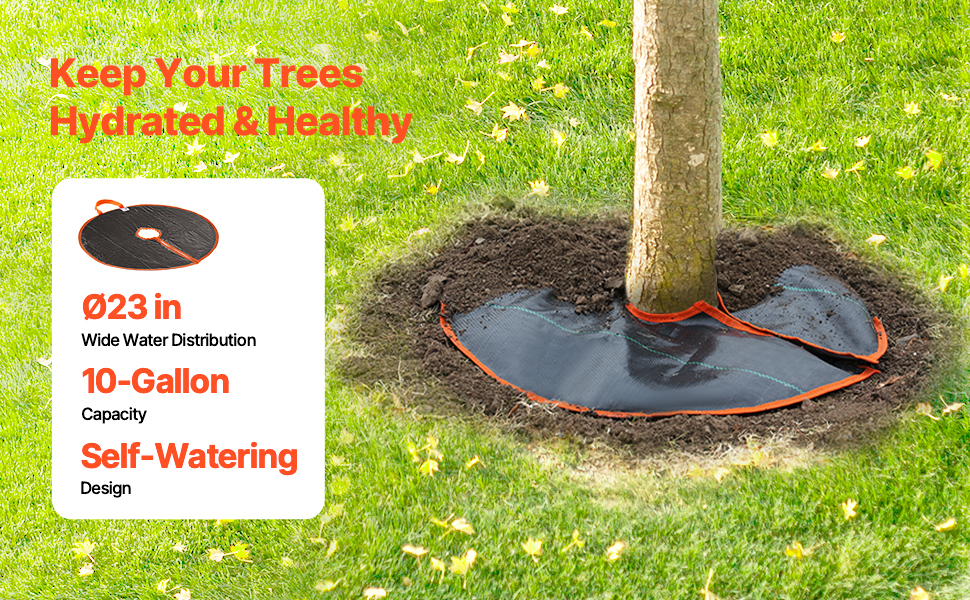 VEVOR Tree Watering Bag/Ring Slow Release, 4 Pack 10 Gallons Self ...