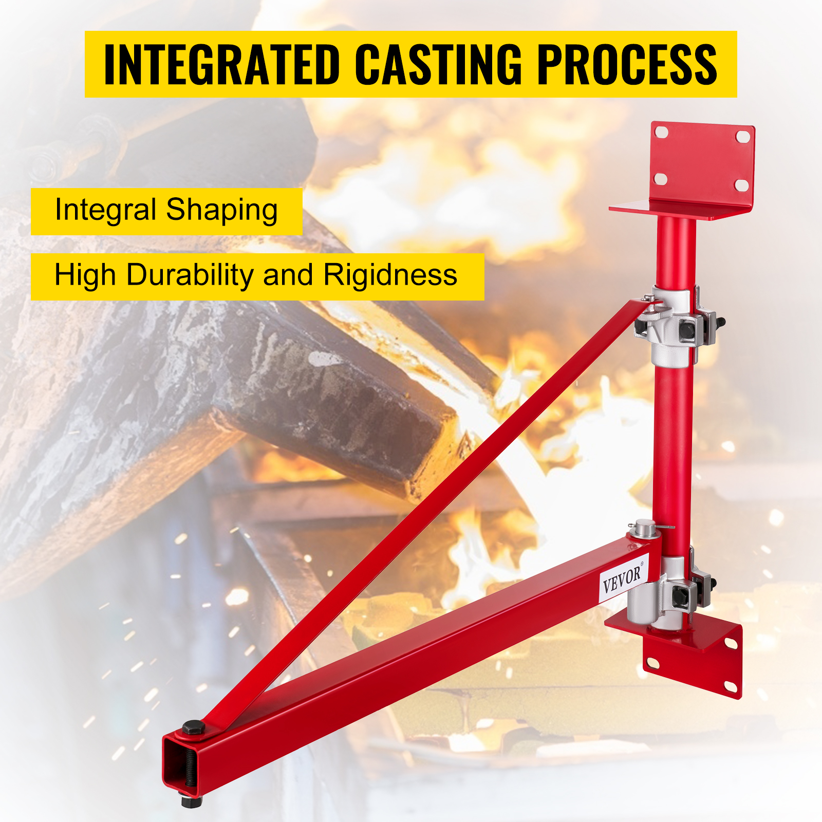 VEVOR Scaffold Electric Hoist Swing Arm 600/300kg, Pivoting Hoist Boom ...