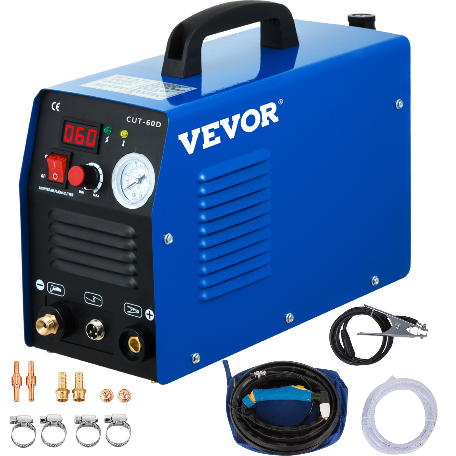 VEVOR 60 Amp Plasma Cutter Arc Dual Voltage 220V Plasma Cutting Machine ...