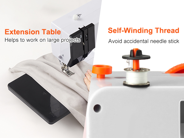 VEVOR Sewing Machine, Portable Sewing Machine for Beginners with 38 ...