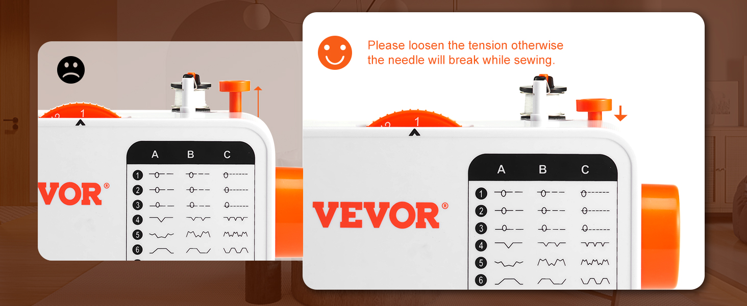 VEVOR Sewing Machine, Portable Sewing Machine for Beginners with 38 ...