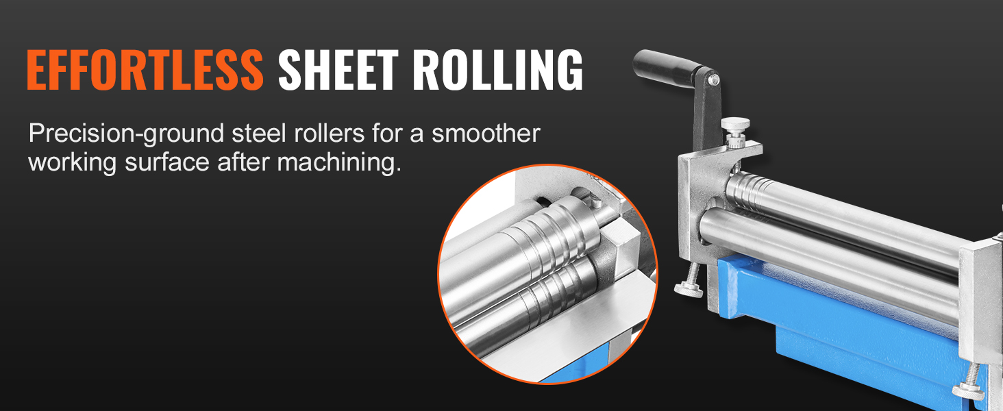 VEVOR Slip Roll Machine, 12.6 inches Forming Width in 20 Gauge Capacity ...