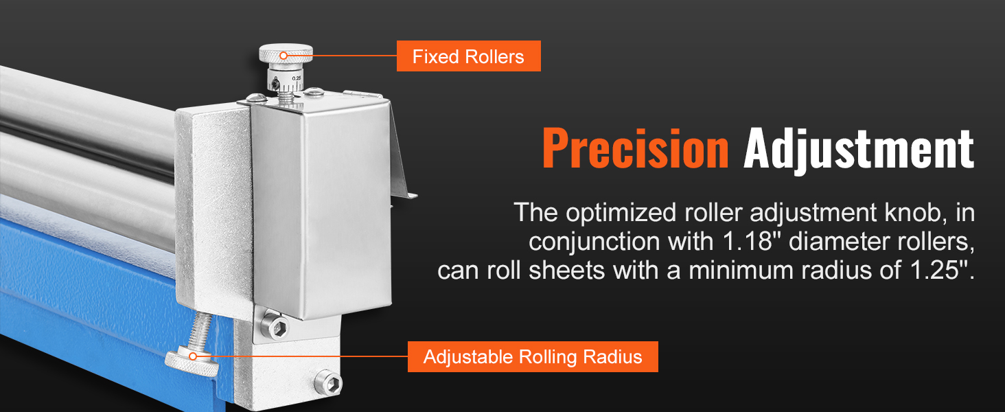 VEVOR Slip Roll Machine, 12.6 inches Forming Width in 20 Gauge Capacity ...