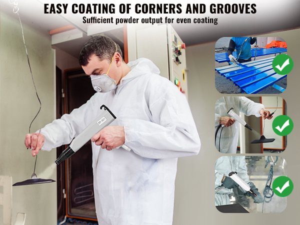 VEVOR Powder Coating System, 40 W 100KV Electrostatic Output Powder ...