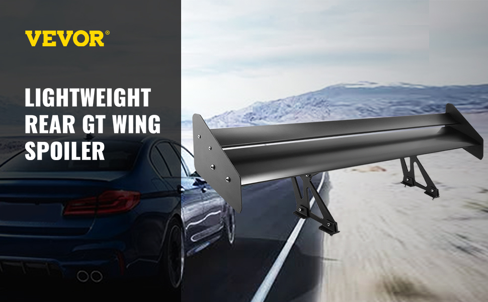 VEVOR Double Deck GT Wing Spoiler 53 inch Universal Lightweight ...