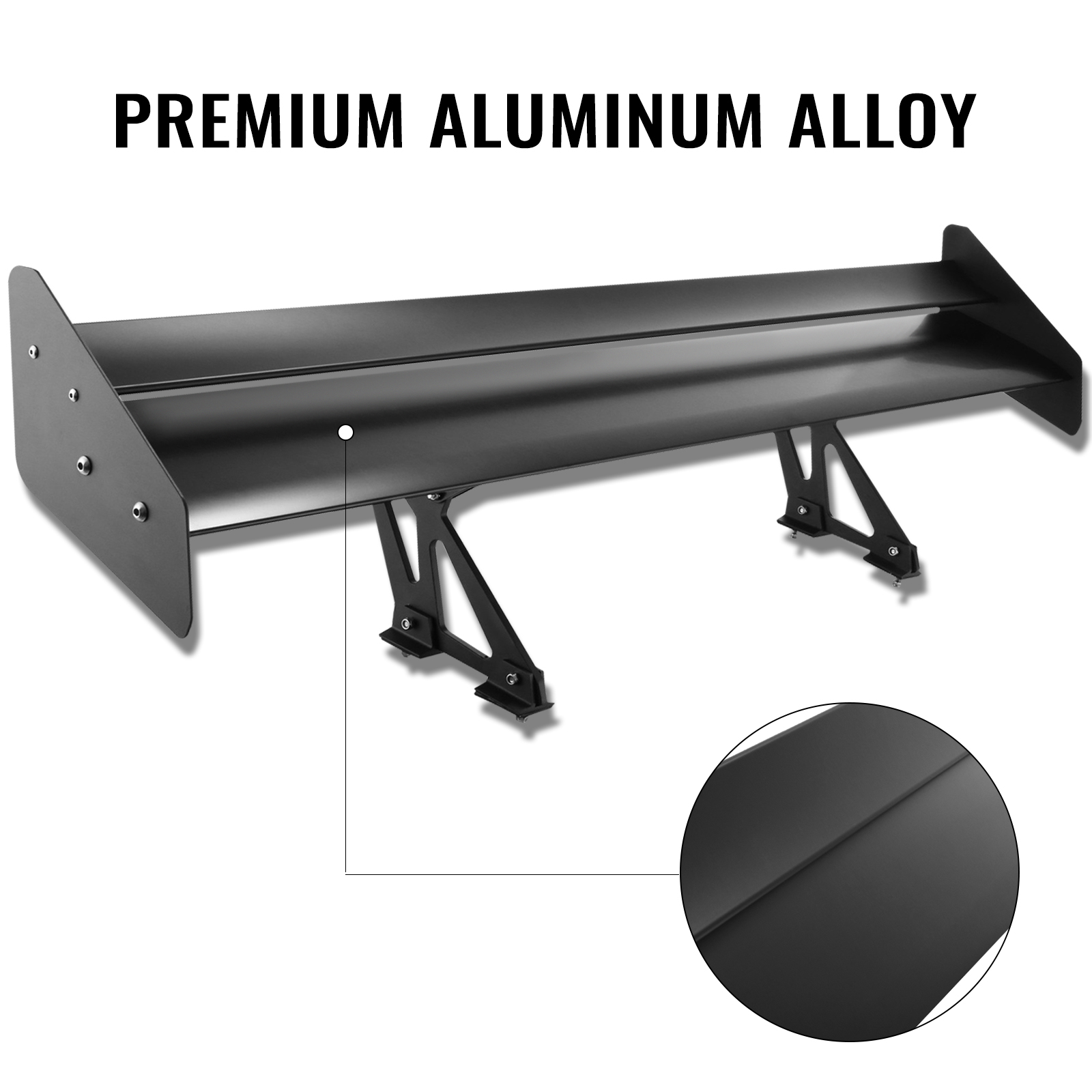VEVOR Double Deck GT Wing Spoiler 53 inch Universal Lightweight ...