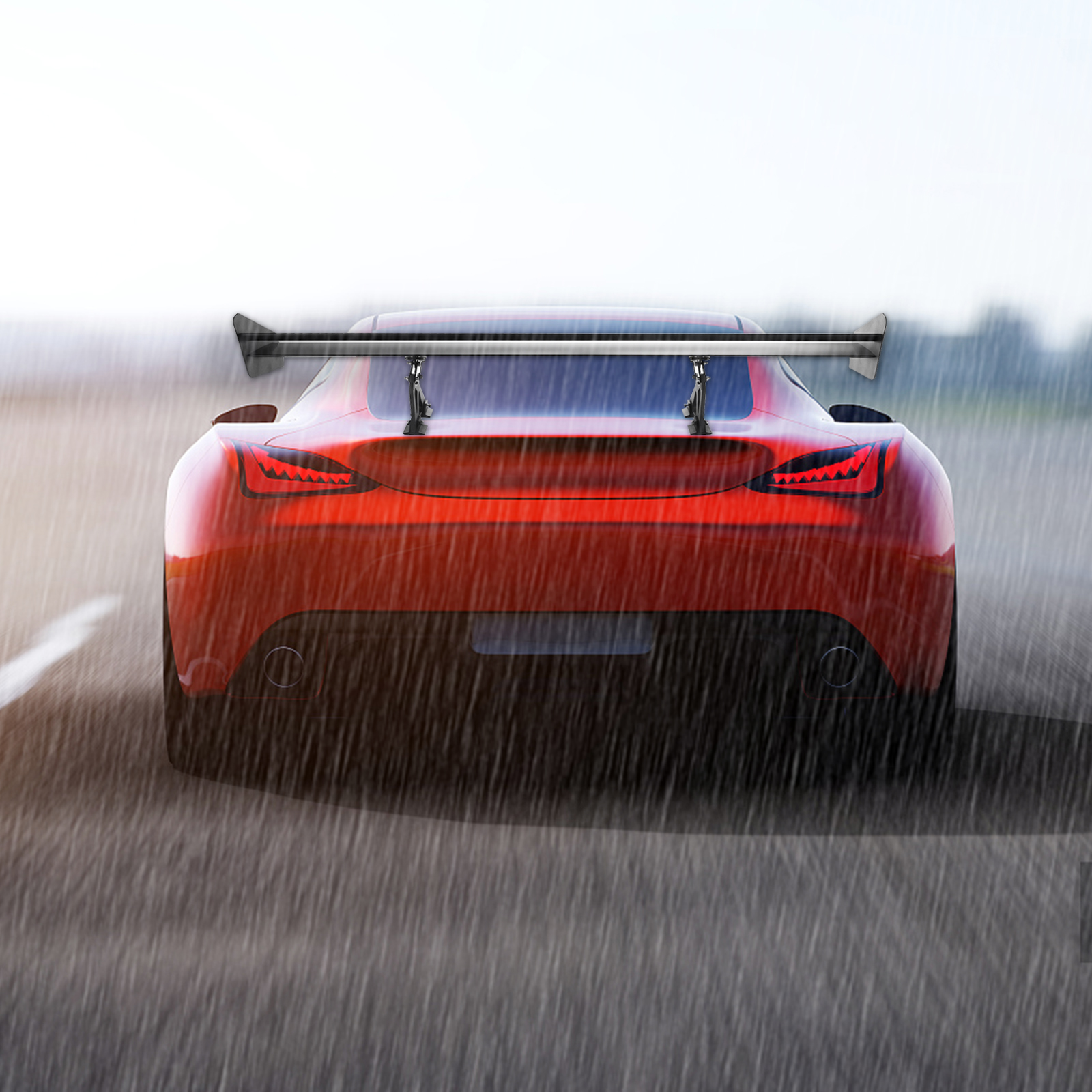 VEVOR Double Deck GT Wing Spoiler 53 inch Universal Lightweight ...