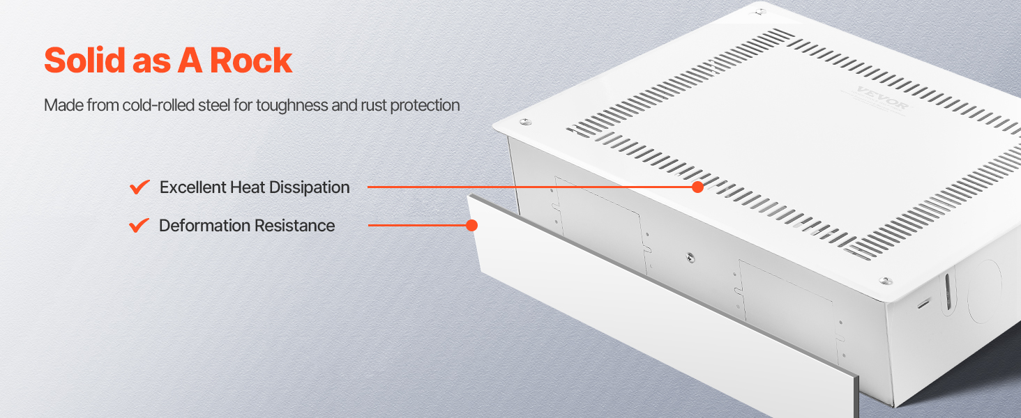 VEVOR Structured Media Enclosure 17 in Recessed in-Wall TV Media Box ...