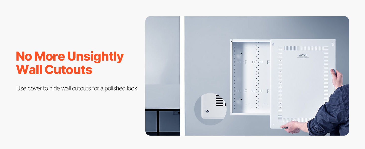 Structured Media Enclosure 20 in Recessed in-Wall TV Media Box with ...