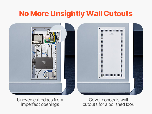 Structured Media Enclosure 28 in Recessed in-Wall TV Media Box with ...