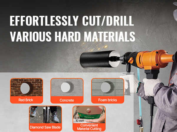 VEVOR Core Drill Bit, 4.25" Wet/Dry Diamond Core Drill Bits for Brick ...