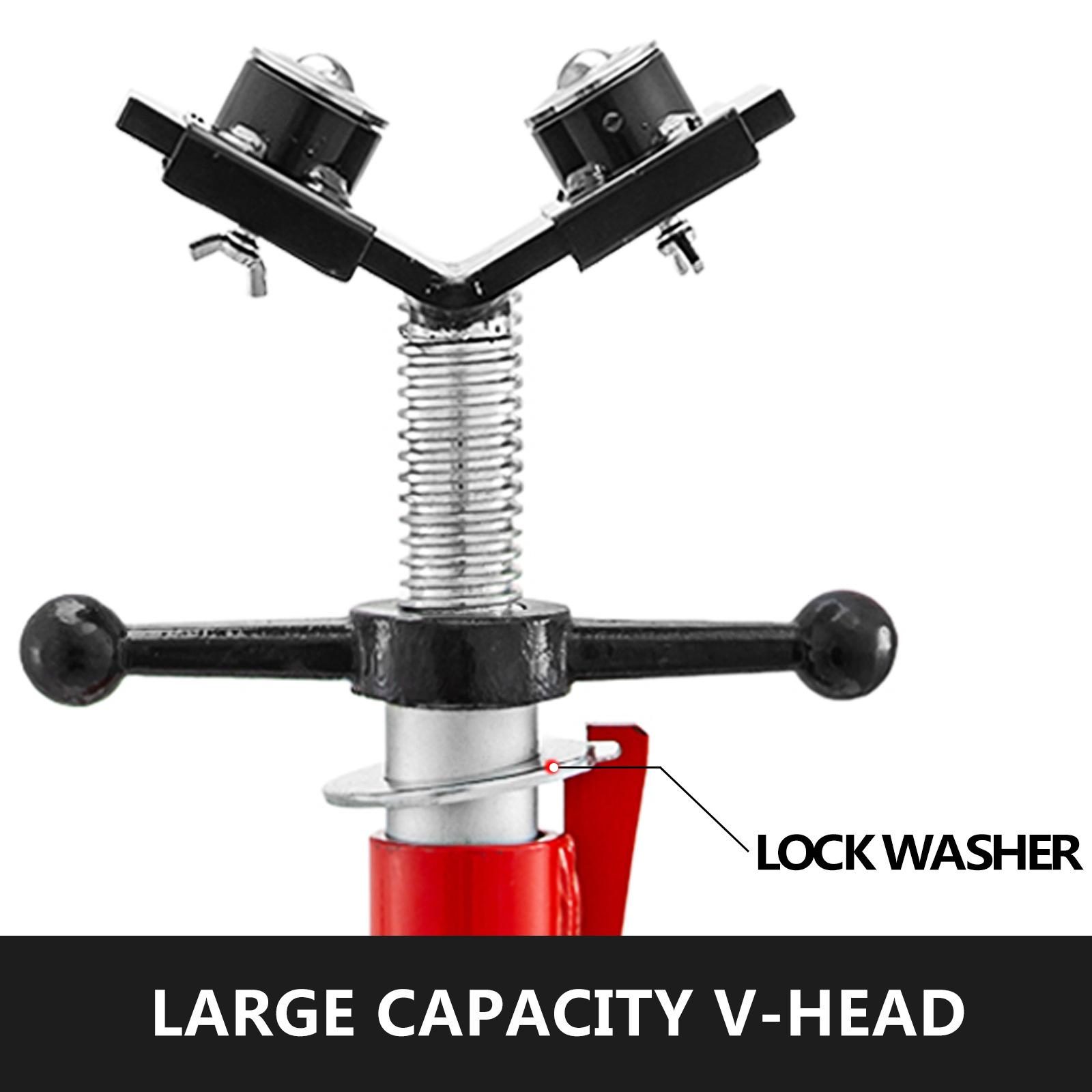 VEVOR Pipe Jack Stand with 2-Ball Transfer V-Head and Folding Legs ...