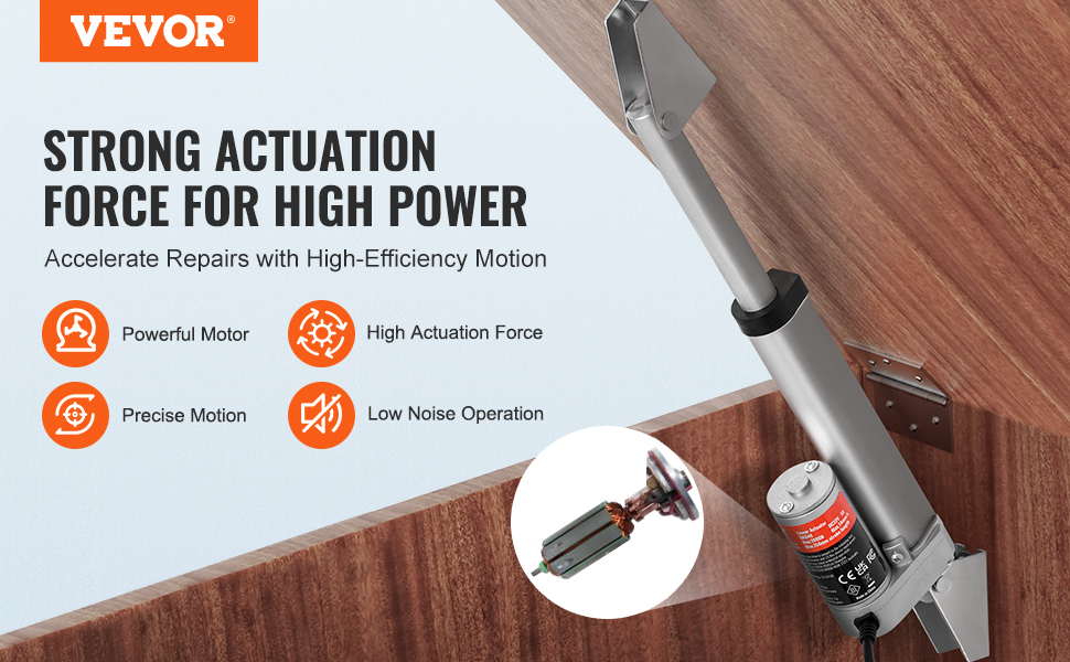 VEVOR Linear Actuator 12V, 4 Inch High Load 330lbs/1500N Linear ...