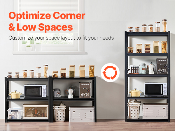 VEVOR Storage Shelves 18" D x 36" W x 72" H 5-tier Garage Storage ...