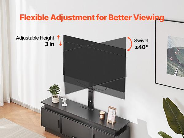 VEVOR 52" TV Stand with Mount for up to 75 in TVs, Entertainment Center ...