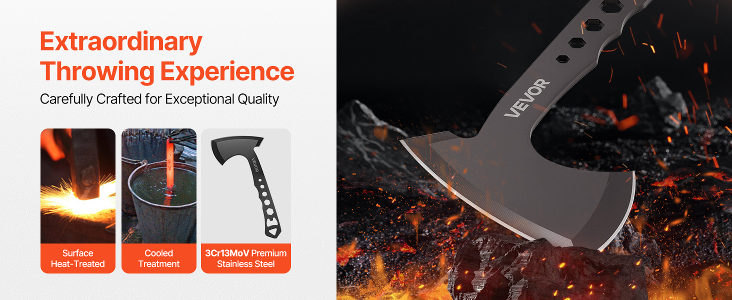 Throwing Axes and Tomahawks 3 Pack Axe Throwing Hatchet Set Stainless ...