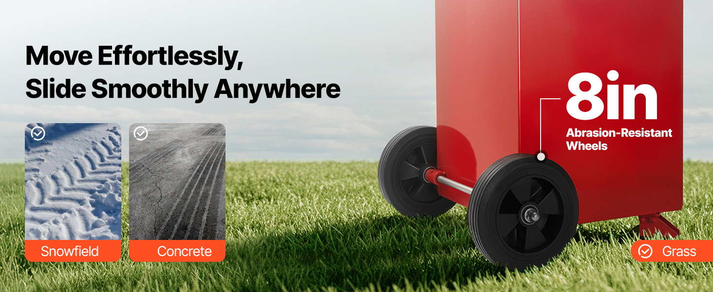 VEVOR 20 Gallon Fuel Caddy Gasoline & Diesel Fuel Tank with Manual Pump ...