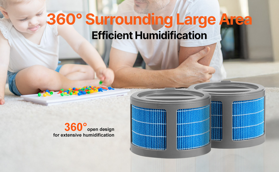 VEVOR Evaporative Humidifier Replacement Filter 2-Pack for 10L/2.64G ...