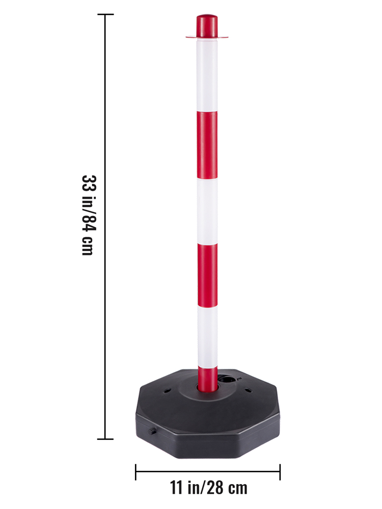 VEVOR Plastic Stanchion, 4pcs Chain Stanchion, Plastic Stanchion Kit w ...