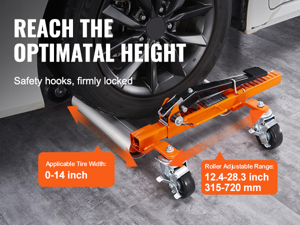 VEVOR Wheel Dolly, 1 Piece Wheel Dolly Car Skate, Heavy Duty Vehicle ...