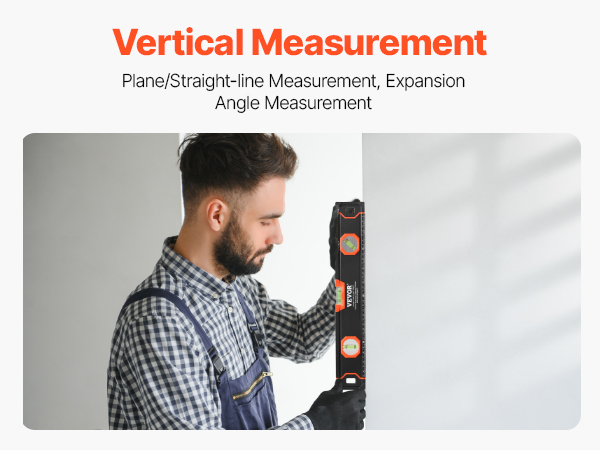 VEVOR 4-Piece Torpedo Level, 48/24/16/10 Inch Box Levels Set ...