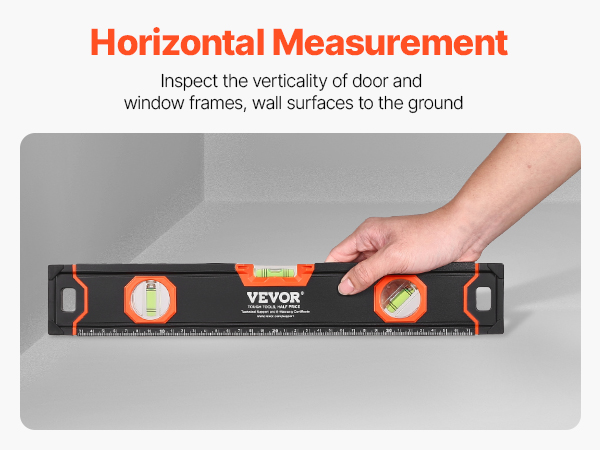 VEVOR 6-Piece Torpedo Level, 78/48/32/24/16/10 Inch Box Levels Set ...