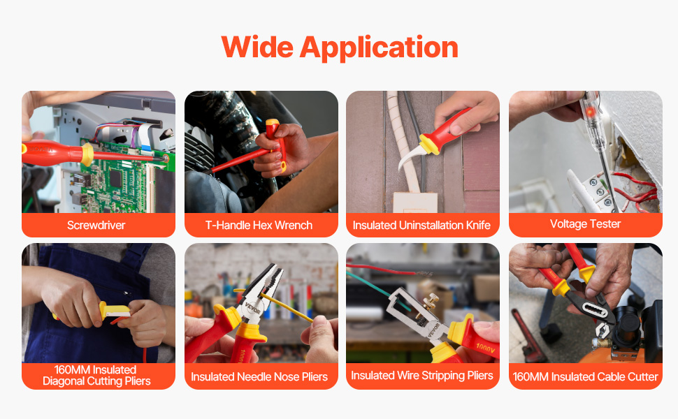 Insulated Screwdriver Set 50-Piece Insulated Tool Set for Electricians ...
