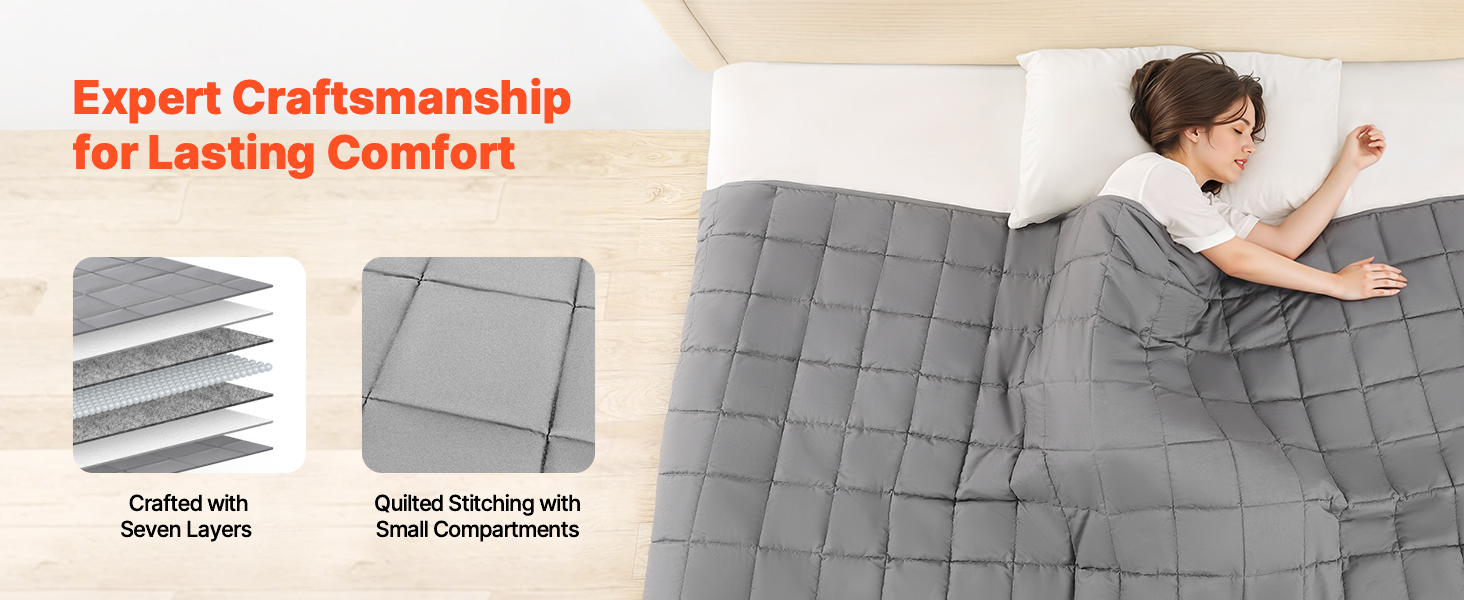 Weighted Blanket 25lb 60 x 80" Queen Size Cooling Breathable Heavy ...