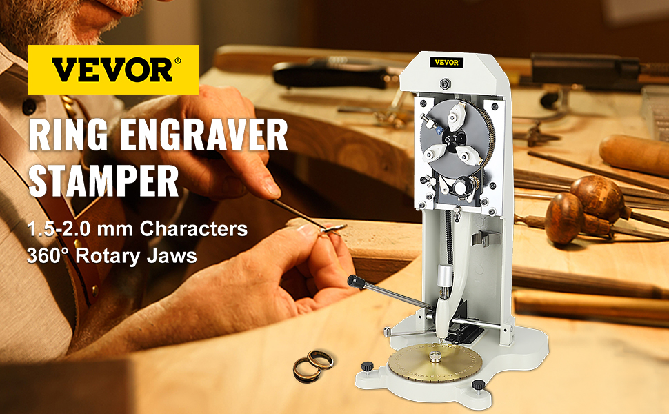 VEVOR Inside Ring Engraver Double Sided Dial Ring Engraver Stamper 1 ...