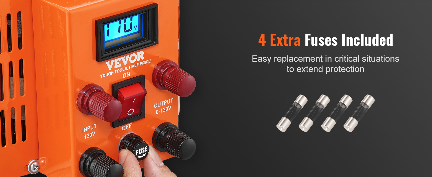 VEVOR 3000VA Auto Variable Voltage Transformer, 23 Amp, 110V Input 0 ...
