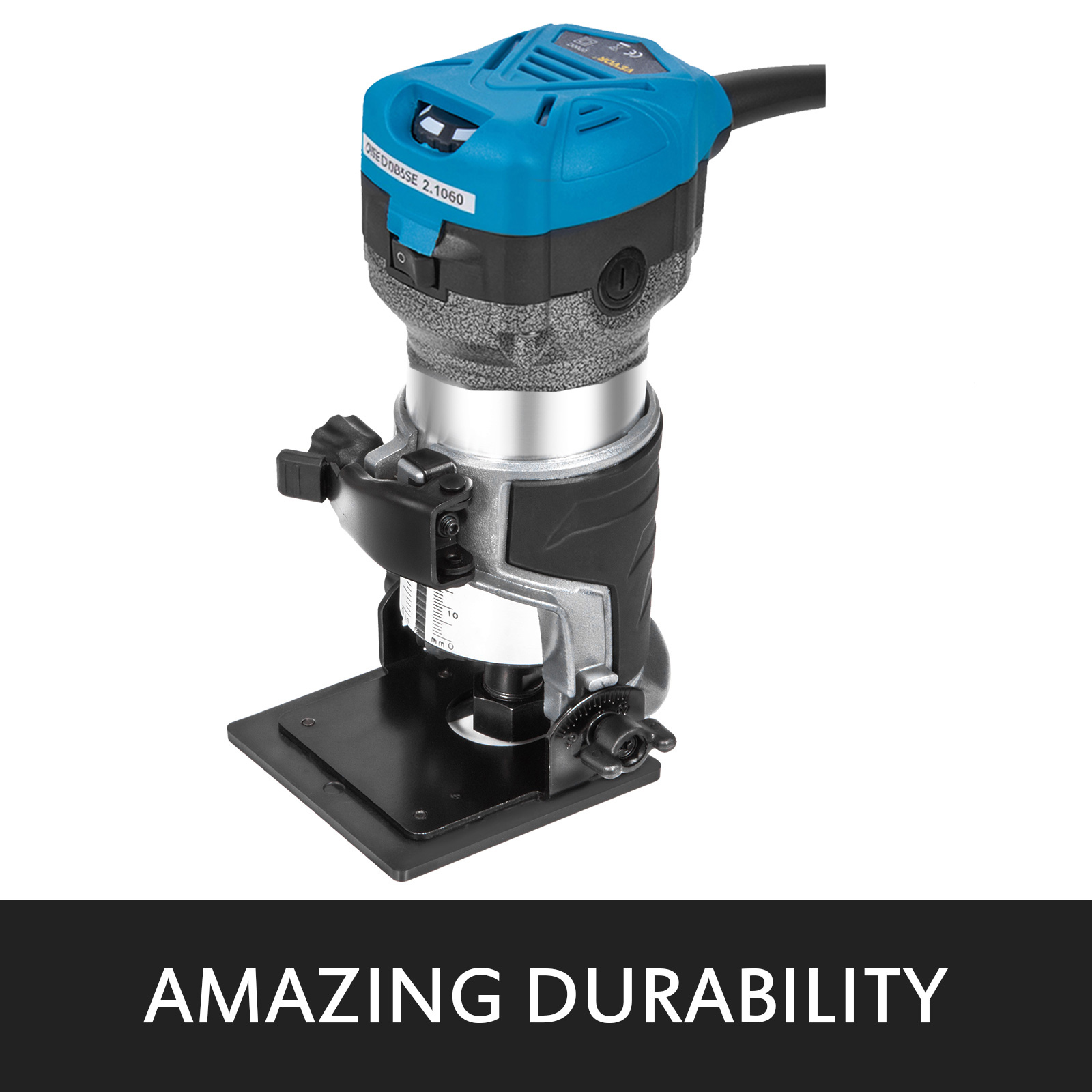 VEVOR Compact Router 1.25HP With Fixed Base, Plunge Base and Tilt Base ...