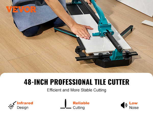 VEVOR Manual Tile Cutter, 32 inch, Porcelain Ceramic Tile Cutter with ...