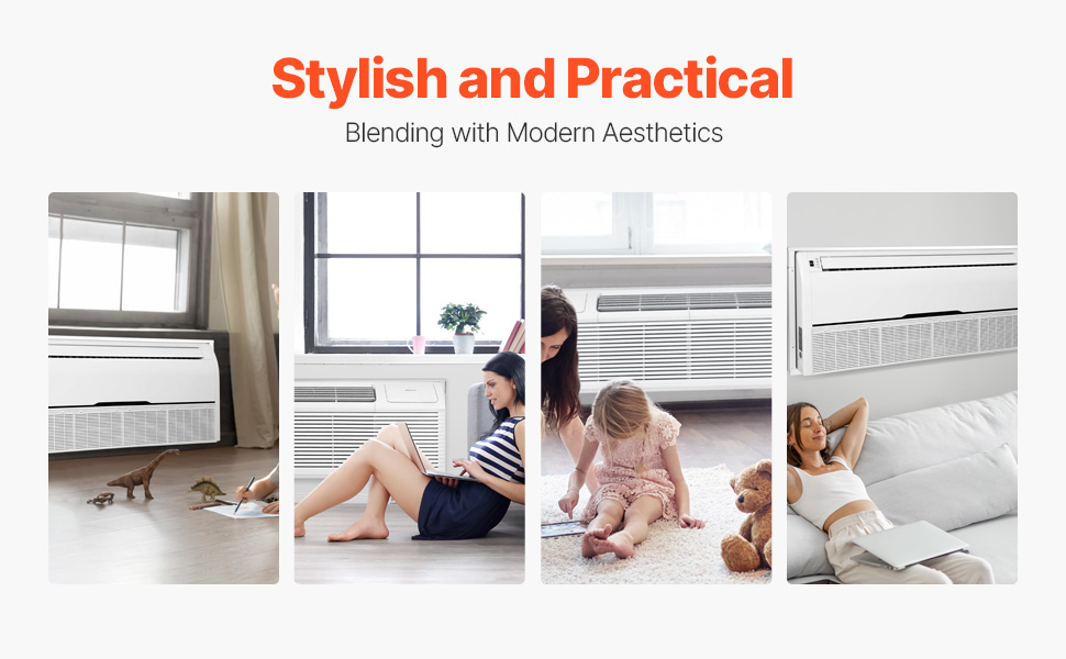 Air Conditioner Wall Sleeve 42 in with Exterior Grille Universal AC ...