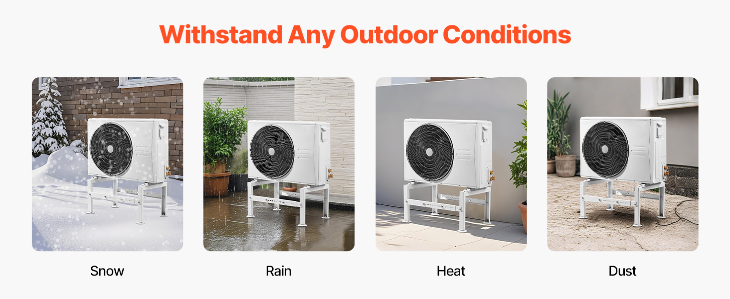Mini Split Ground Stand Adjustable Anti Vibration for 9000-60000 BTU ...
