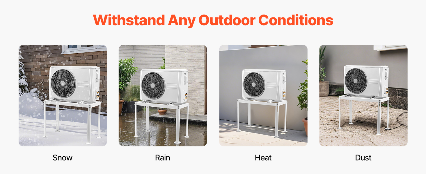 Mini Split Ground Stand Adjustable Anti Vibration for 9000-18000 BTU ...