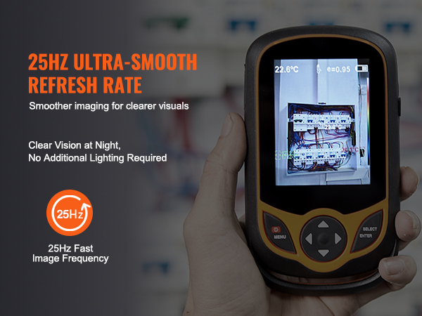 VEVOR Thermal Imaging Camera 256x192 IR Resolution Pocket Thermal ...
