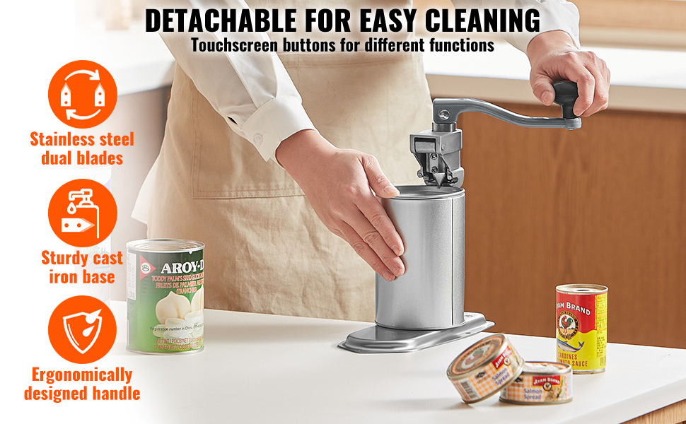 VEVOR Manual Can Opener, Commercial Table Clamp Opener for Large Cans ...